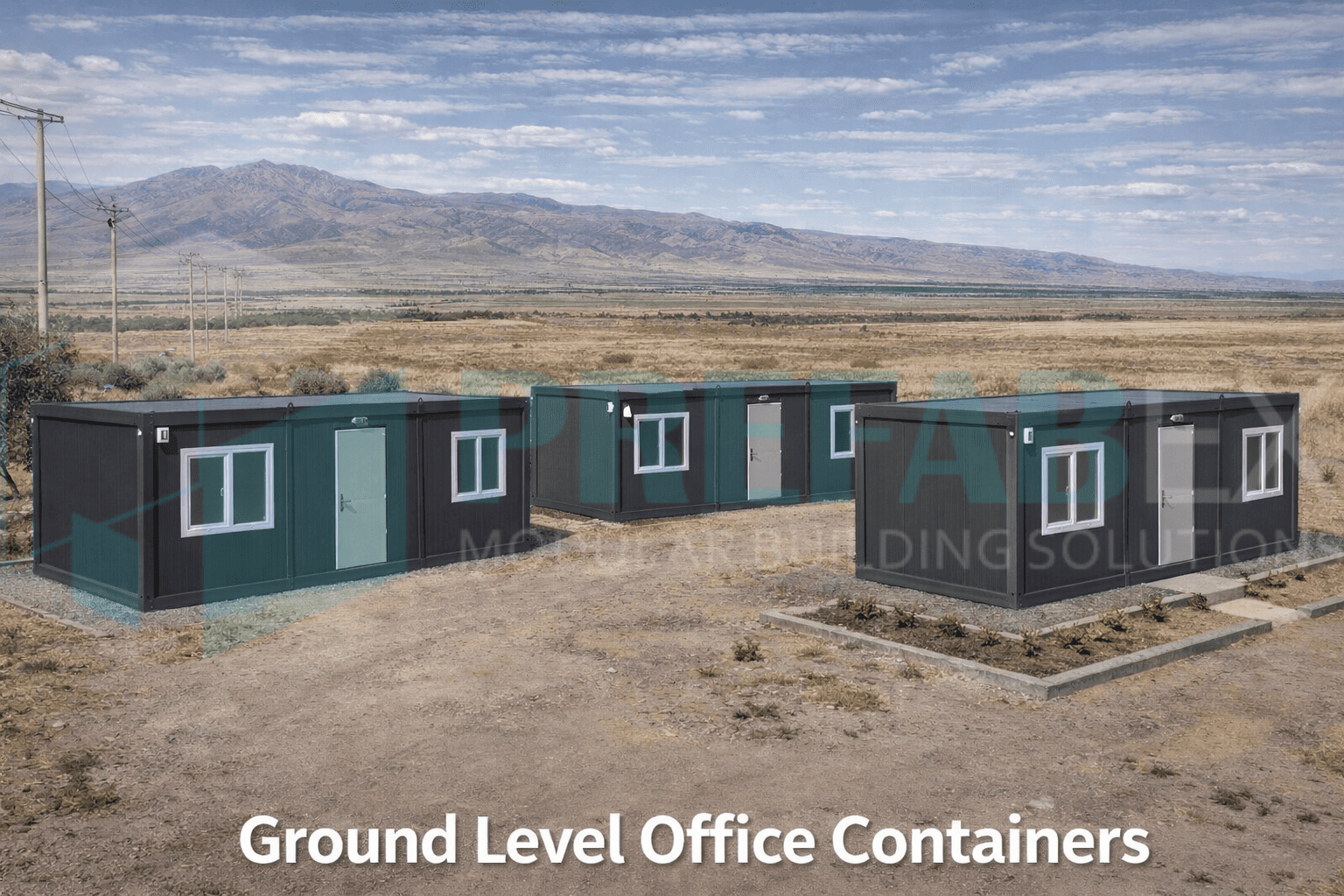 Ground Level Office Containers | Portable Solutions for Ground Level Office