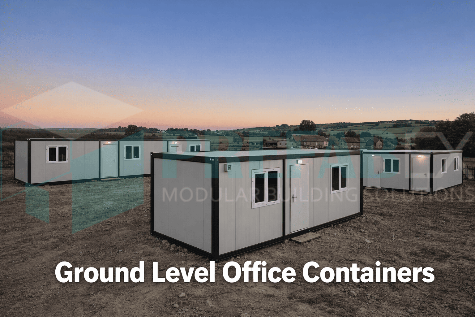 Ground Level Office Containers | Portable Solutions for Ground Level Office