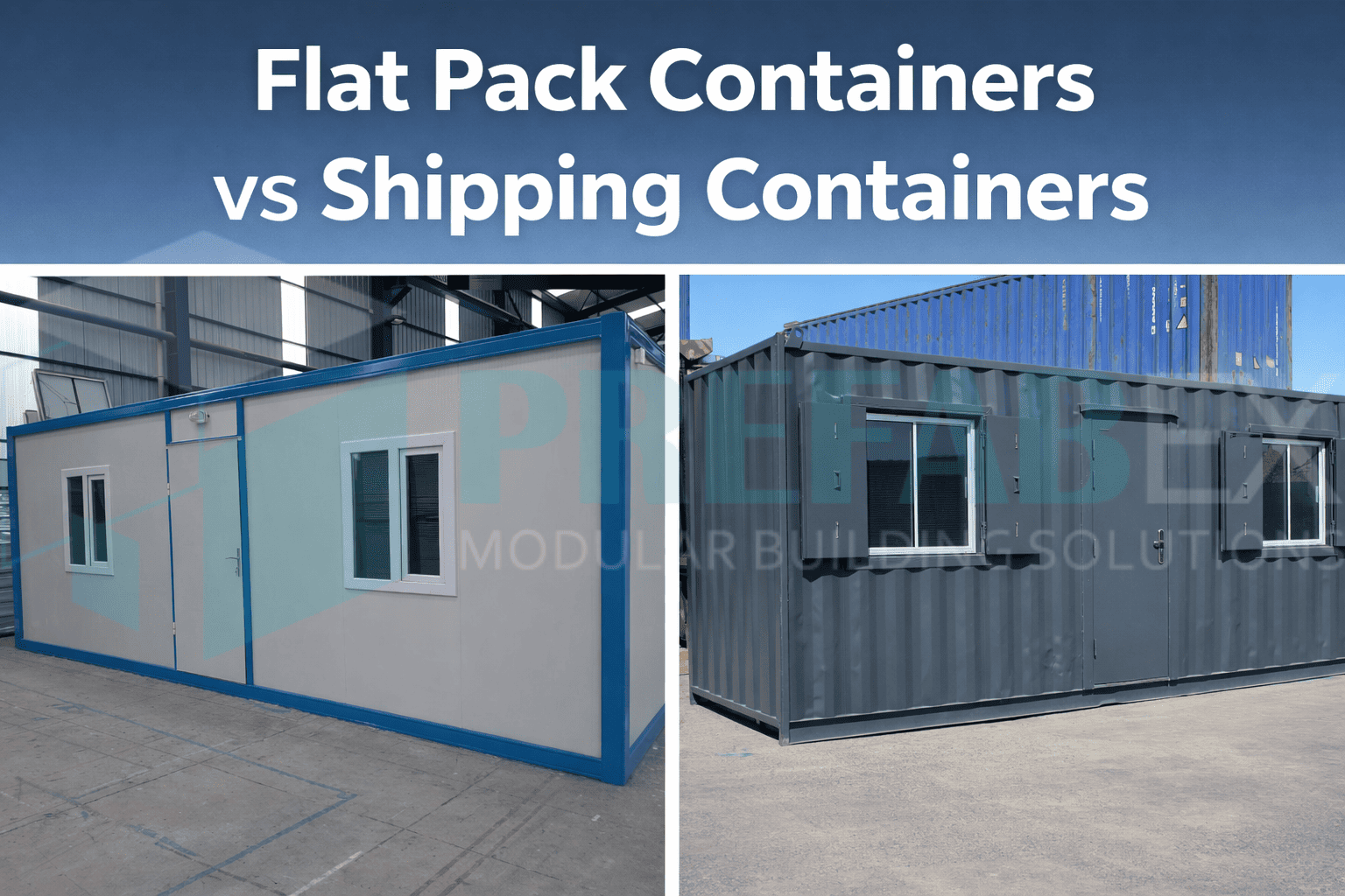 Flat Pack Containers vs Shipping Containers: The Updated Comparison