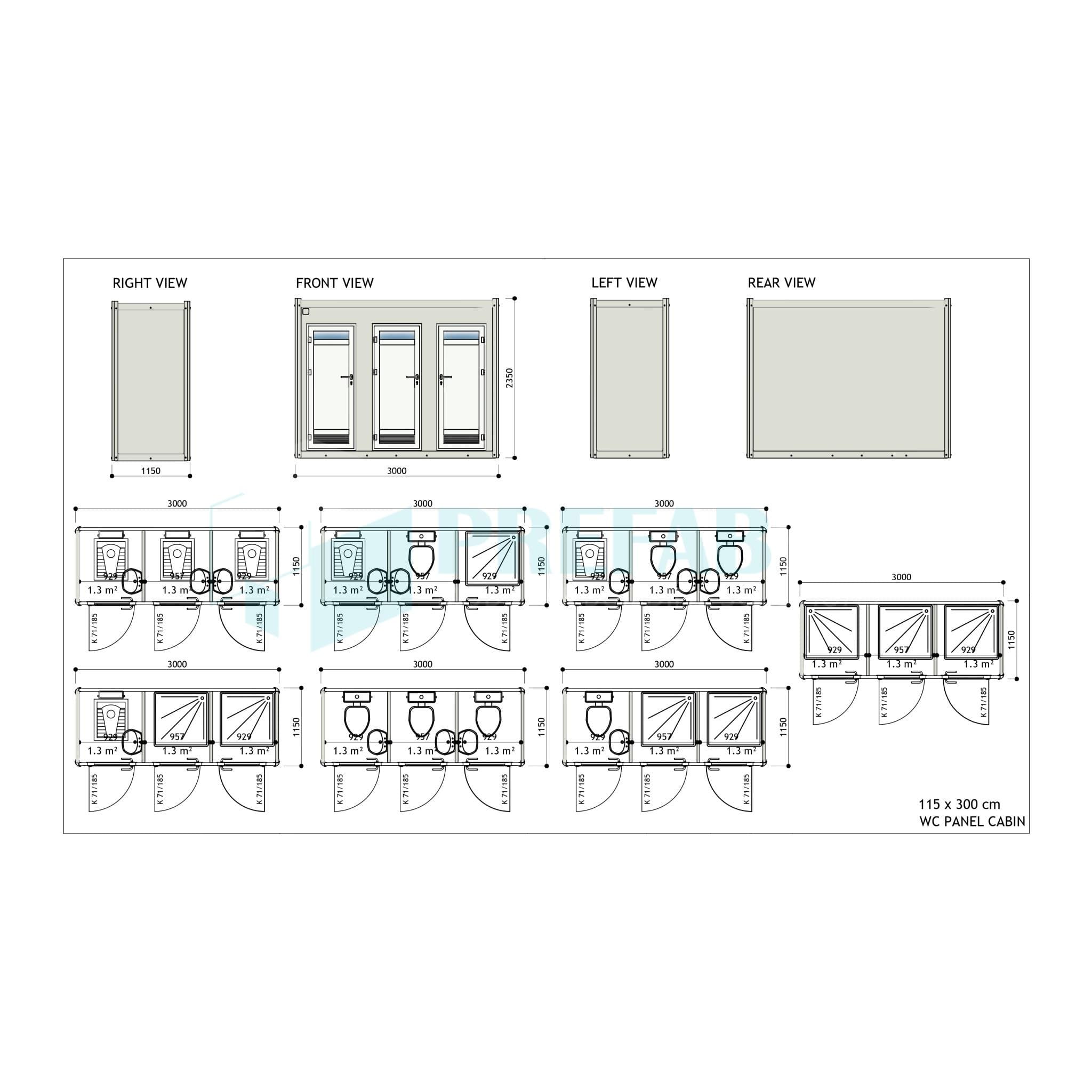 Low Cost Toilet Cabins and Sanitary Cabin | Portable WC for Sale